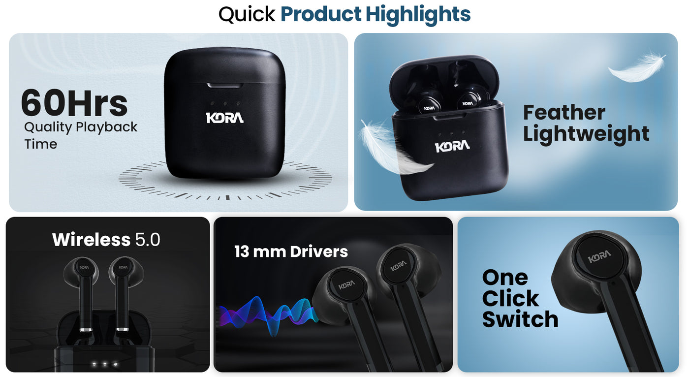 Kora Novapods Best and Affordable Earbuds in Ghana – 60 Hours Playback ...