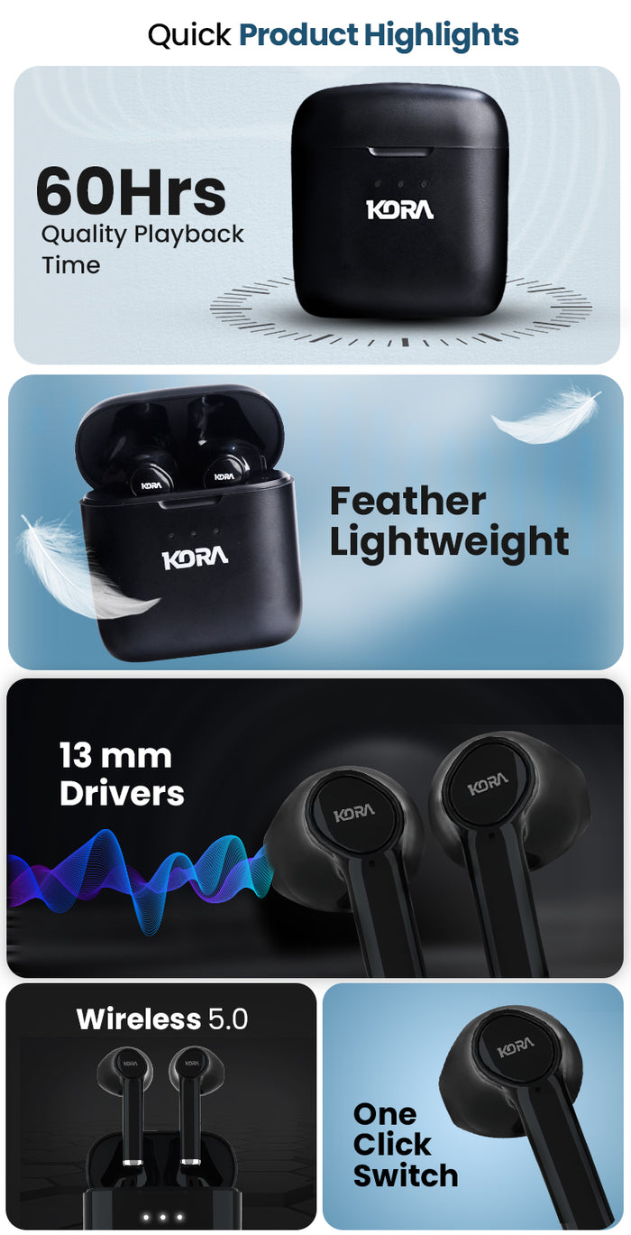 Kora Novapods Best and Affordable Earbuds in Ghana – 60 Hours Playback ...